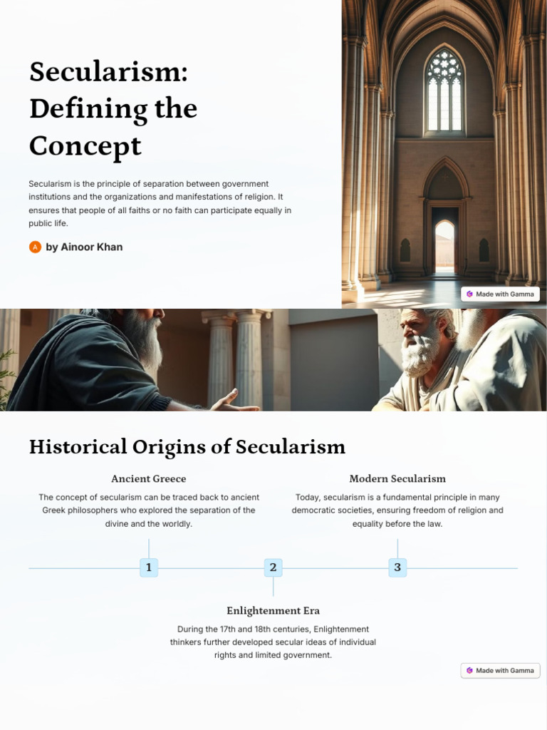 Secularism Defining The Concept | PDF | Secularism | Religious Pluralism