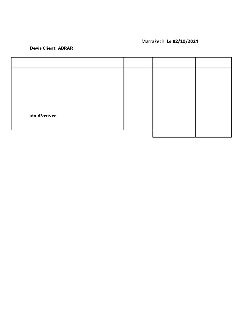 Devis ABRAR 2 | PDF
