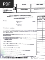 WAEC Physics Practical Guide 2023/2024 | PDF | Pendulum