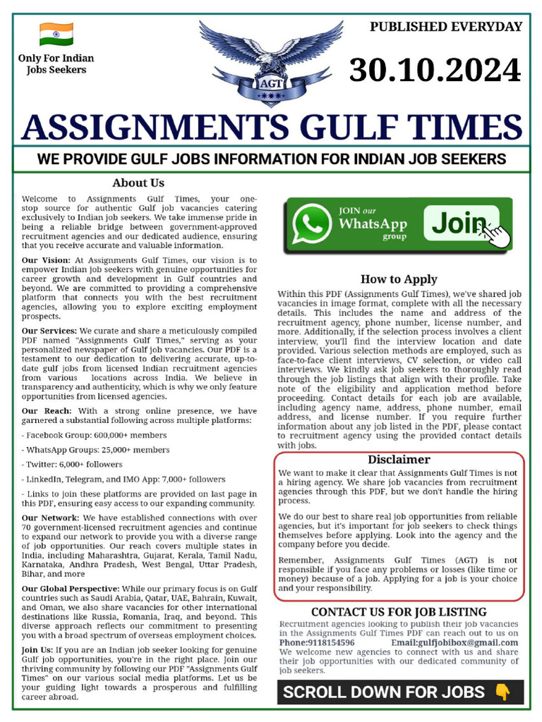 AGT_Jobs 30.10.2024 | PDF