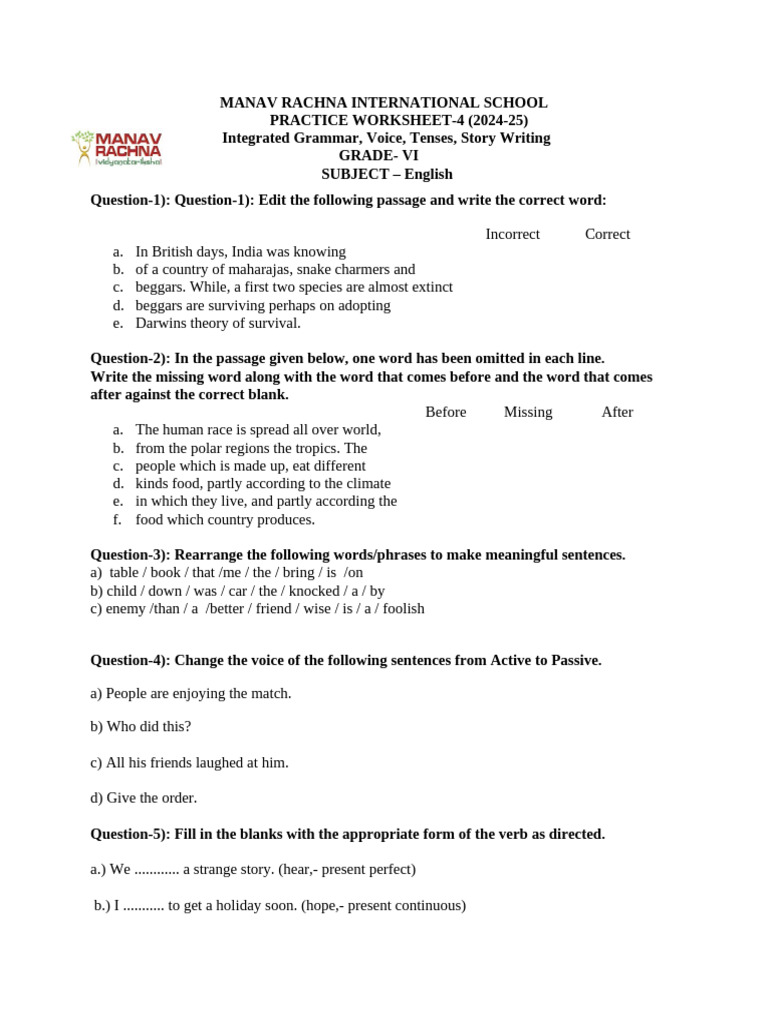 6 Revision 4 Igp, Voice & Story | PDF