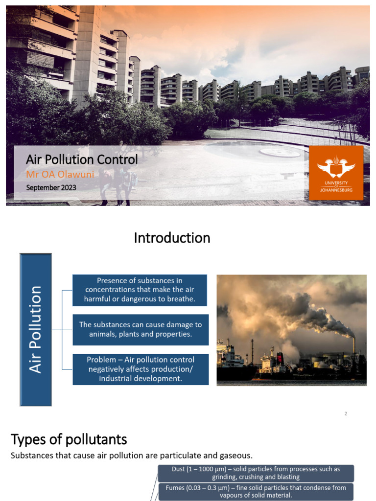 ENVCHB3 - Air Pollution Control - 2023 | PDF | Particulates | Air Pollution