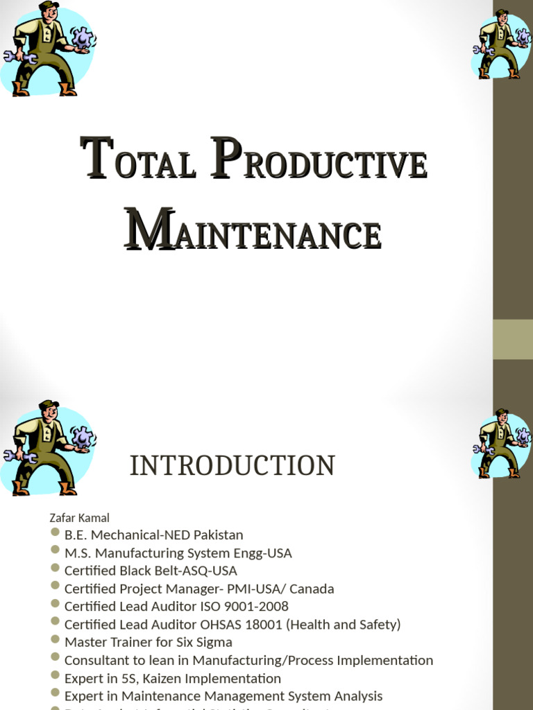 Tpm-Oee - Map Oct 2016 | PDF | Reliability Engineering | Business Process