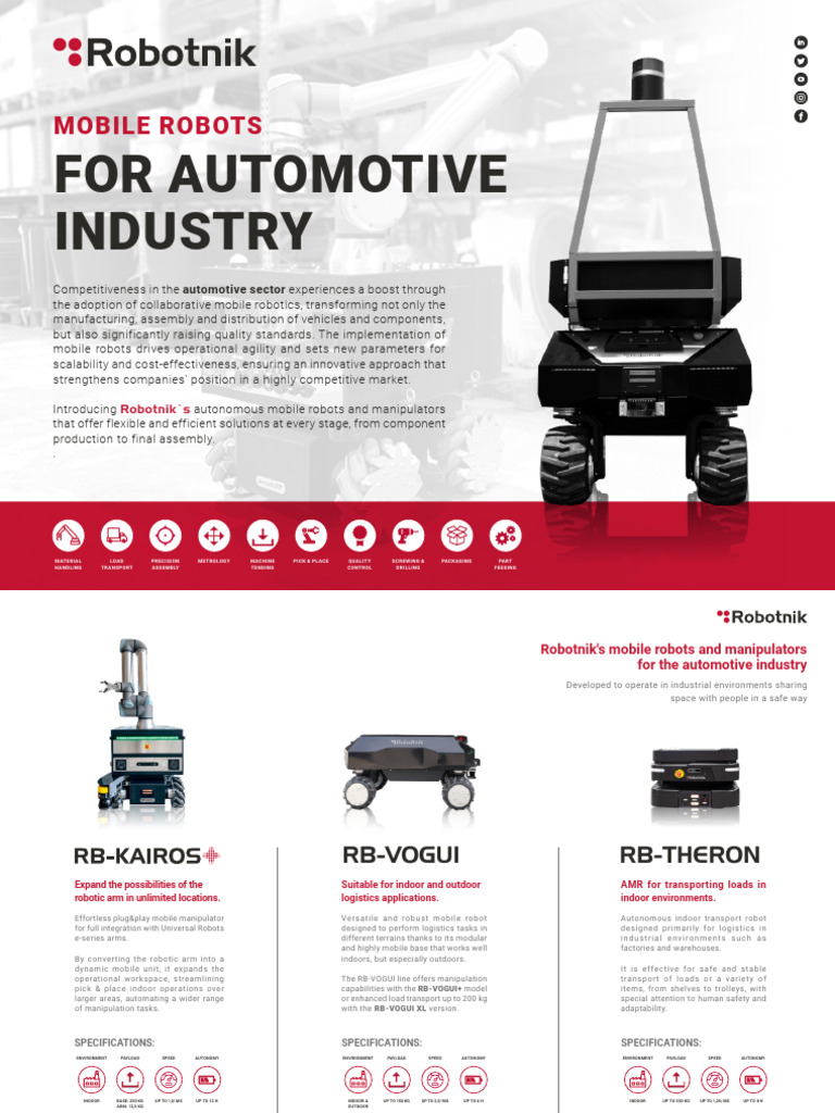 Robotnik - WHITEPAPER AUTOMOTIVE | PDF | Robot | Robotics