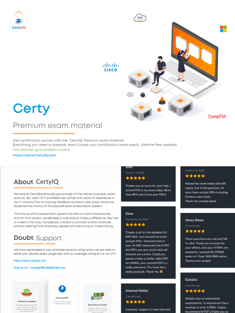 Certy: Premium Exam Material | PDF | Denial Of Service Attack | Encryption