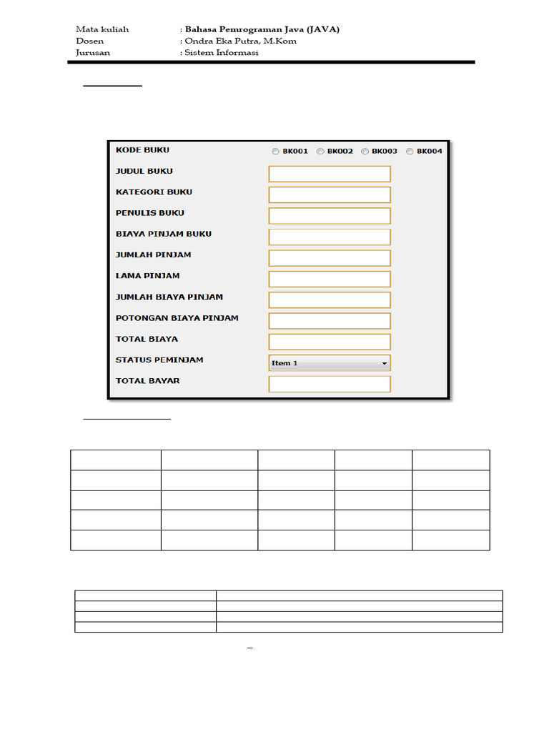 Tugas Pertemuan 7 - Bahasa Pemrograman III (Java) | PDF | Teknologi & Rekayasa