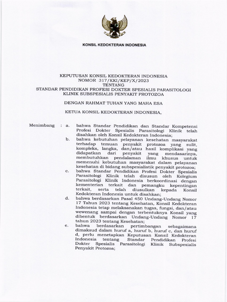 2023-Keputusan KKI Nomor 317 - KKI - KEP - X - 2023 | PDF