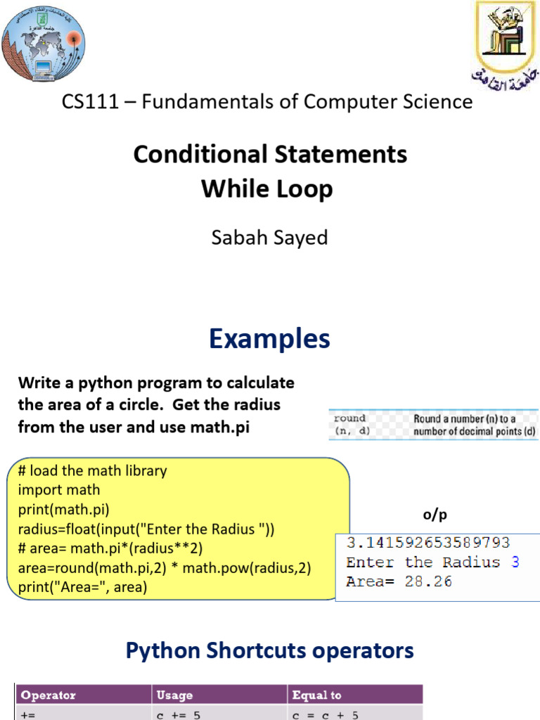 Cs111 2020 Swpart Lect10 Python If While Pdf Control Flow Computing 3451
