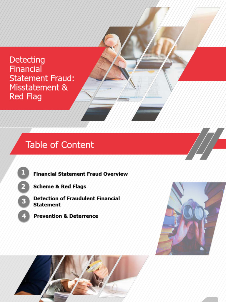Financial Statement Fraud Detection Guide | PDF | Internal Control ...