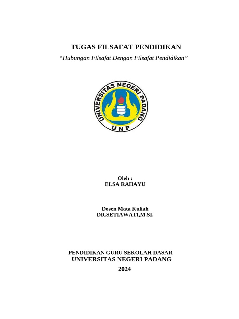 Hubungan Filsafat & Pendidikan | PDF