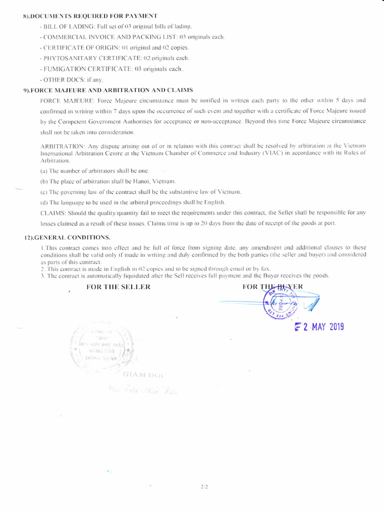 Signed Contract PG | PDF