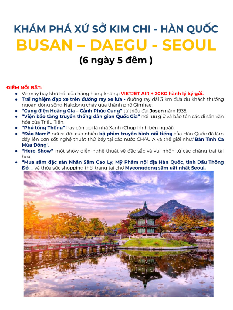 Busan - Seoul - VJ | PDF