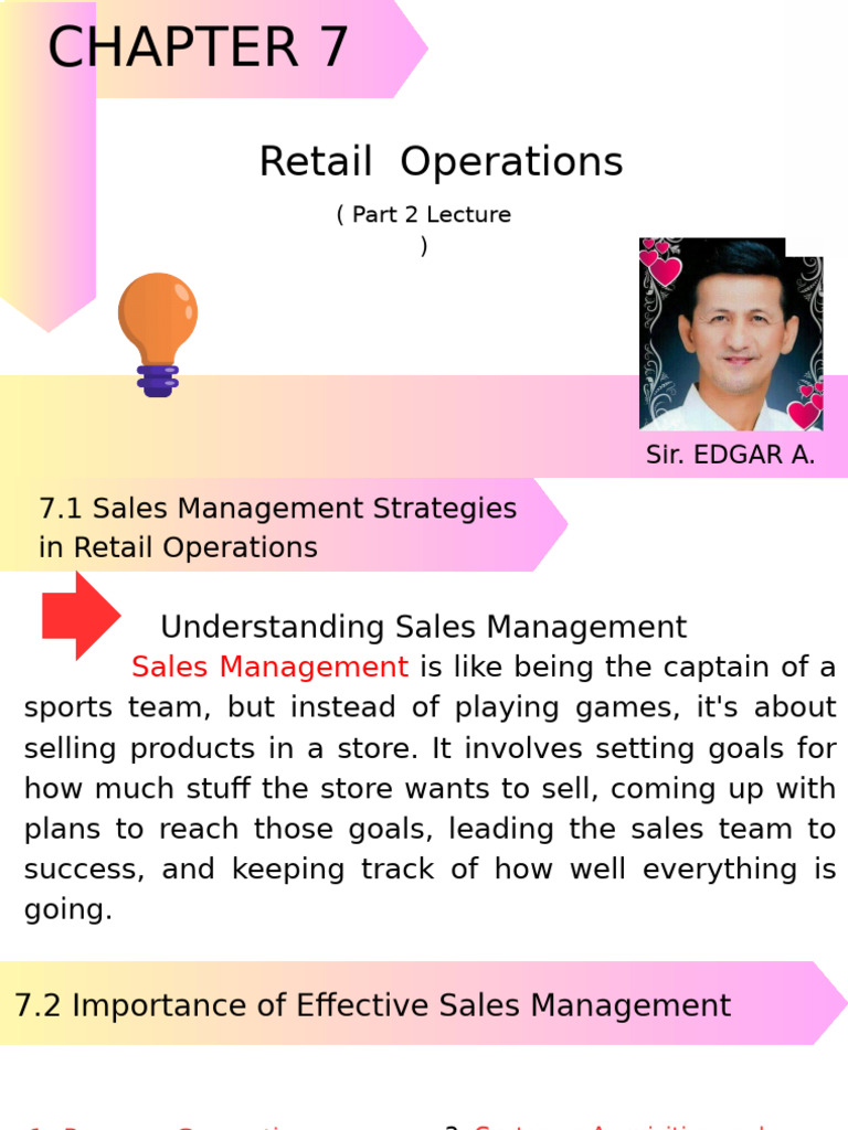 Chapter 7 Retail Operations Part 2 | PDF | Merchandising | Business
