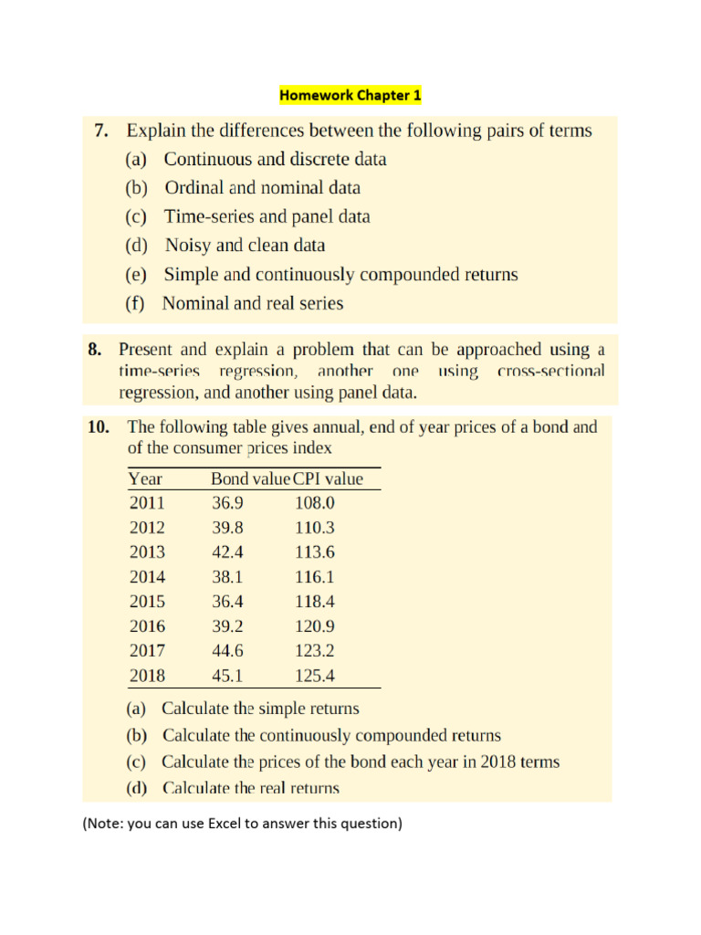Homework Chapter 1 Eco | PDF