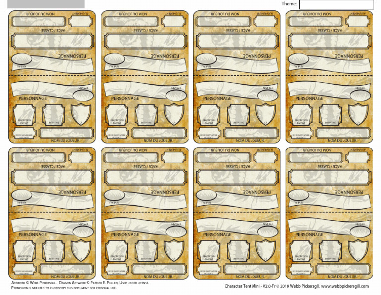 918597-Character_Tent_Mini_V2.0-Fr | PDF