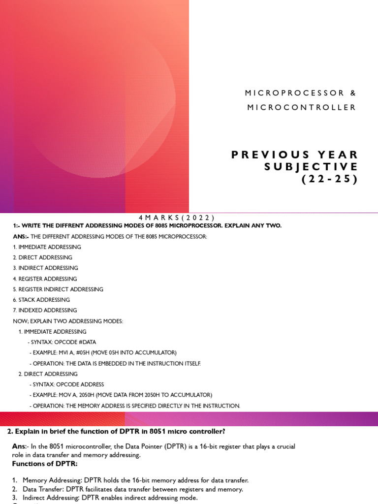 Presentation 2 - Copy (1) | PDF | Computer Data Storage | Microcontroller