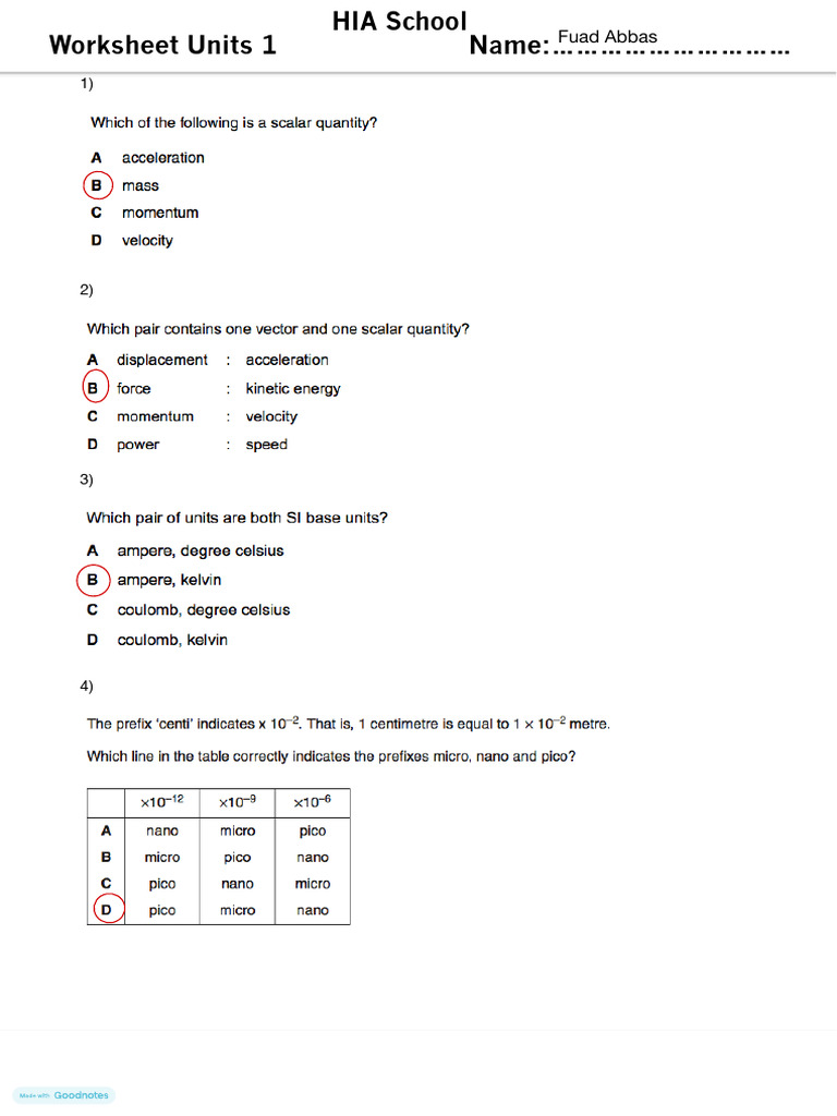 Physics H W Pdf Pressure Force