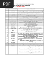Class 12 Chemistry Project Ideas CBSE 2025-26 | PDF | Titration | Chemistry