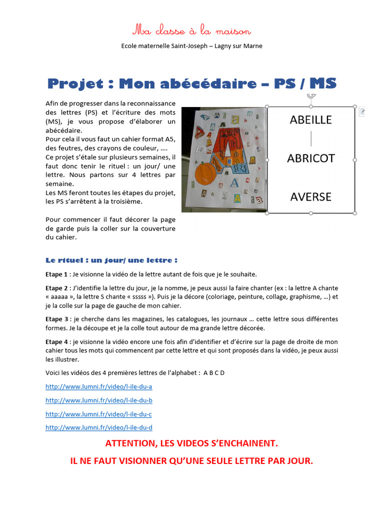 Mon Abécédaire | PDF