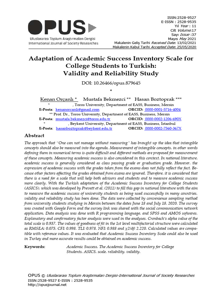 10 26466-Opus 879645-1575100 | PDF | Factor Analysis | Psychology
