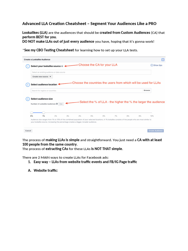 06-Advanced LLA Creation Cheatsheet | PDF | Computing