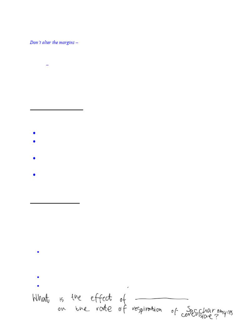 Lab Report Template for Biology Experiments | PDF | Experiment ...
