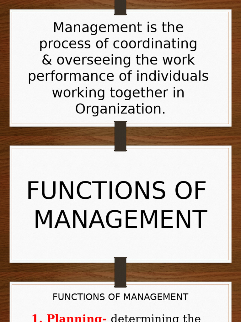 4 Functions of Management | PDF | Business