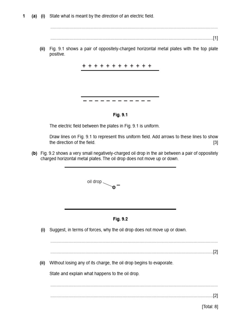 Electrical Quantities 1 QP (RWM) | PDF | Electric Charge | Insulator ...