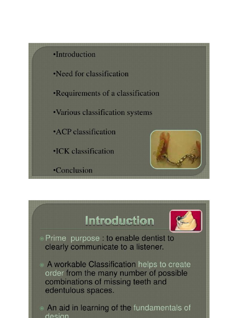 Kennedy Classification PPTT | PDF