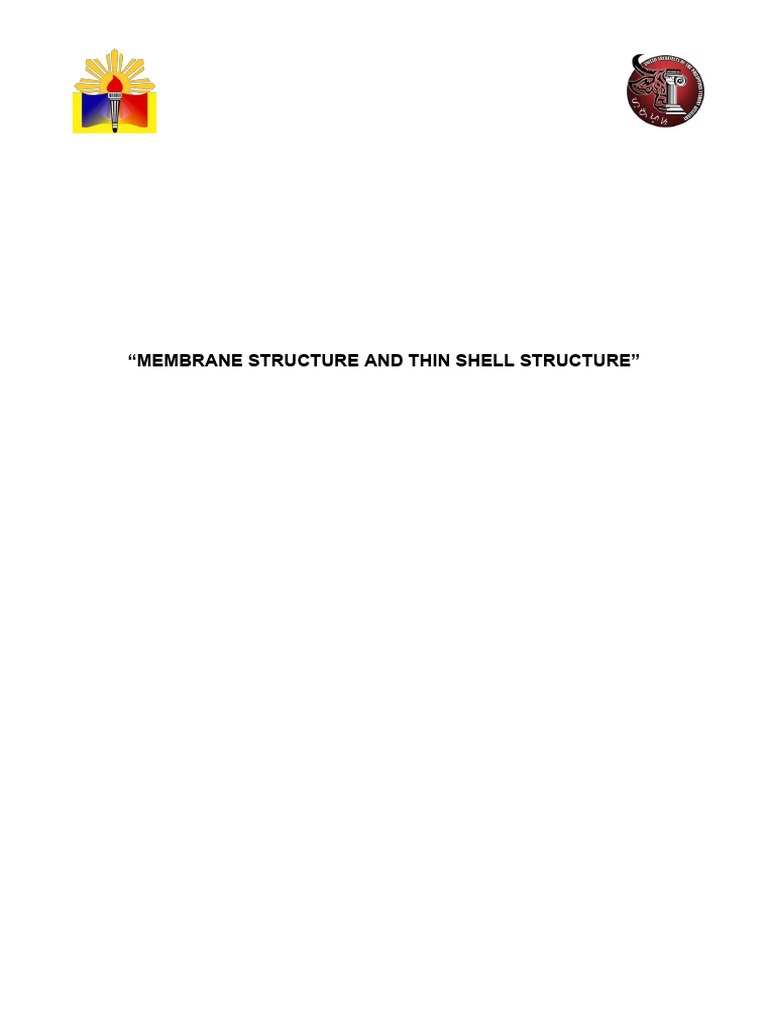 Membrane Structure and Thin Shell Structure | PDF | Concrete | Textiles