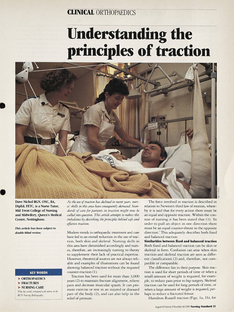 1995 Understanding the principles of traction | PDF | Orthopedic Surgery | Clinical Medicine