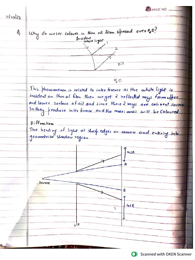 Optics - Diffraction | PDF