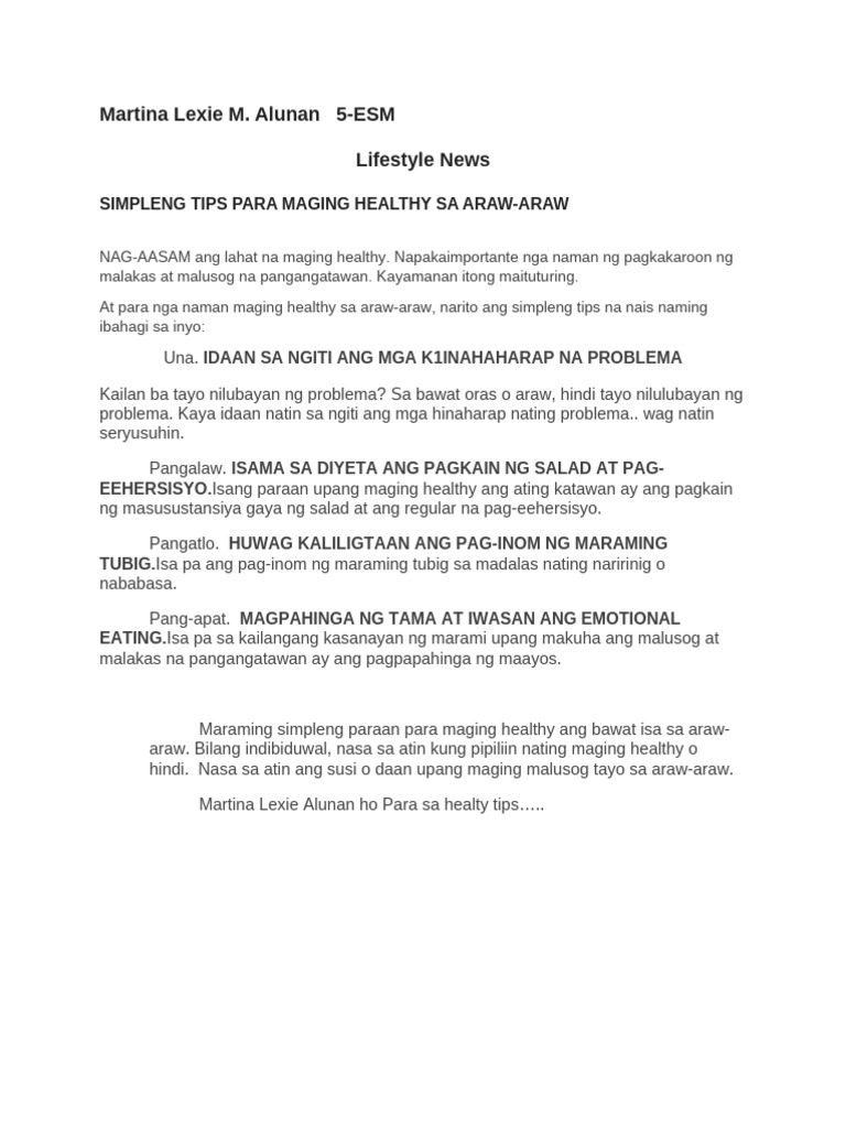AP 5 Reporting | PDF