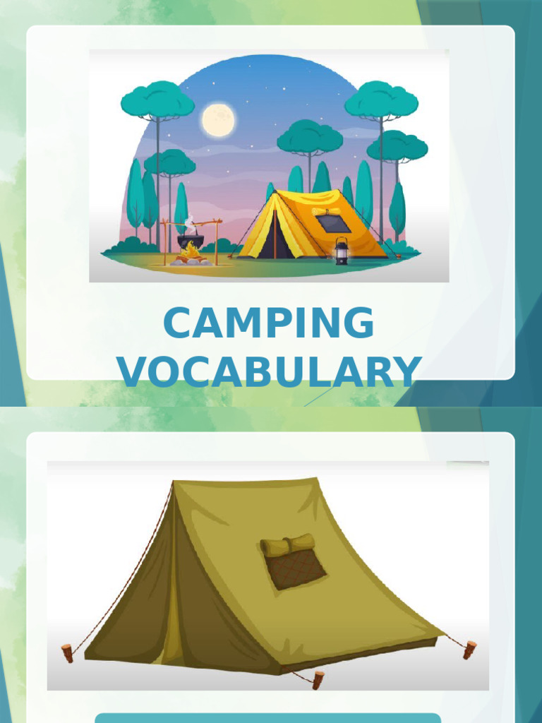 Camping Vocabulary | PDF