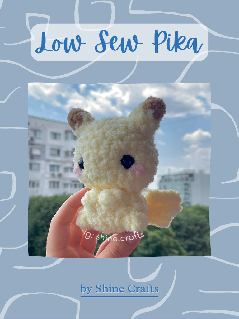 Low Sew Pika Pattern by Shine - Crafts | PDF | Crochet | Sewing