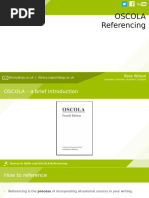 OSCOLA Quick Guide 2022 23 | PDF | Case Citation | Citation