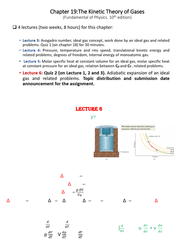 Lecture 8 - Fall 2023-24 | PDF | Gases | Heat