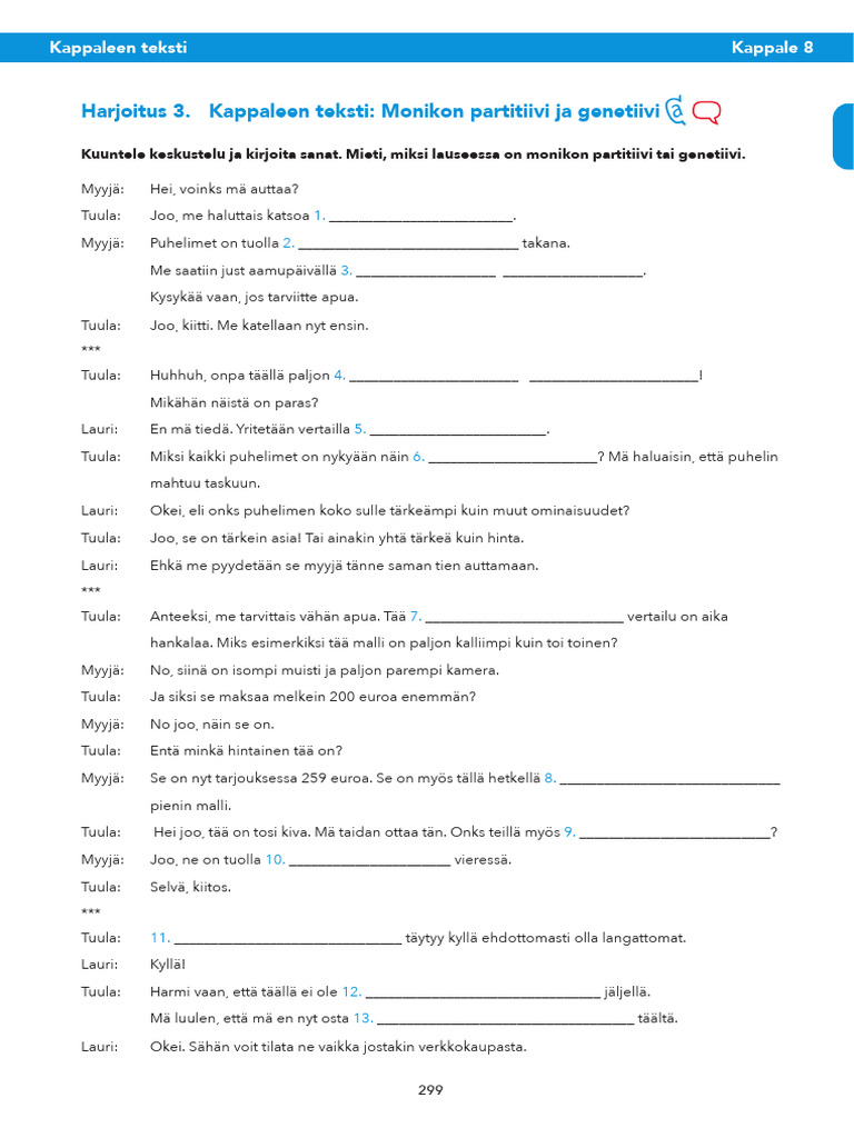 KPL 8 Tekstiharjoitus | PDF