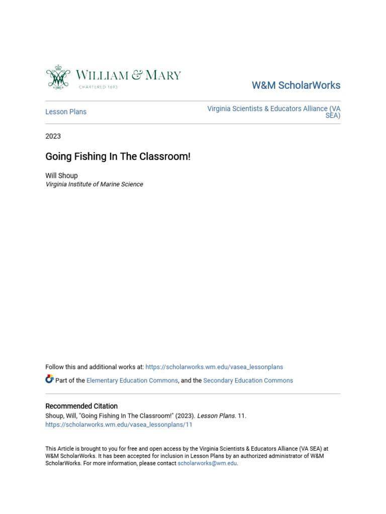 Going Fishing in The Classroom! | PDF | Overfishing | Fishery