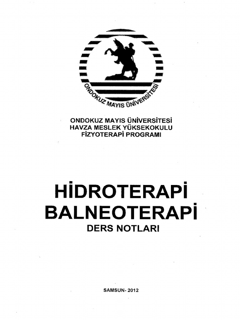 Hi̇droterapi̇ Ve Balneoterapi̇ Ders Ki̇tabi | PDF