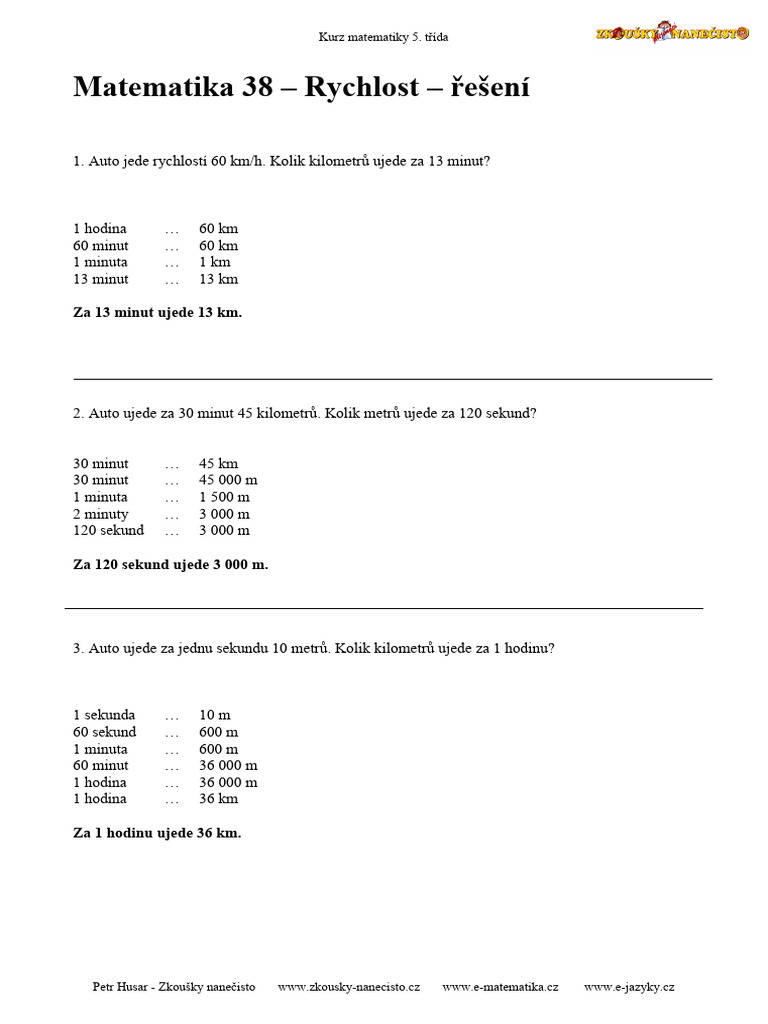 38-rychlost - B | PDF