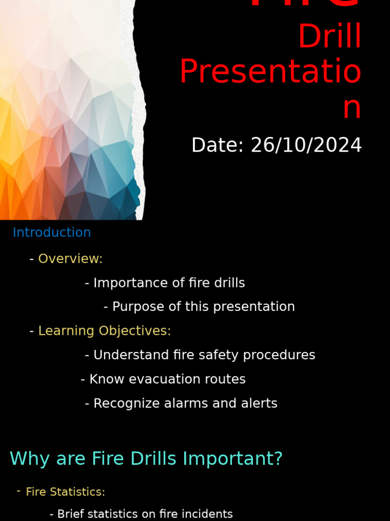 Fire Drill Presentation | PDF | Computers