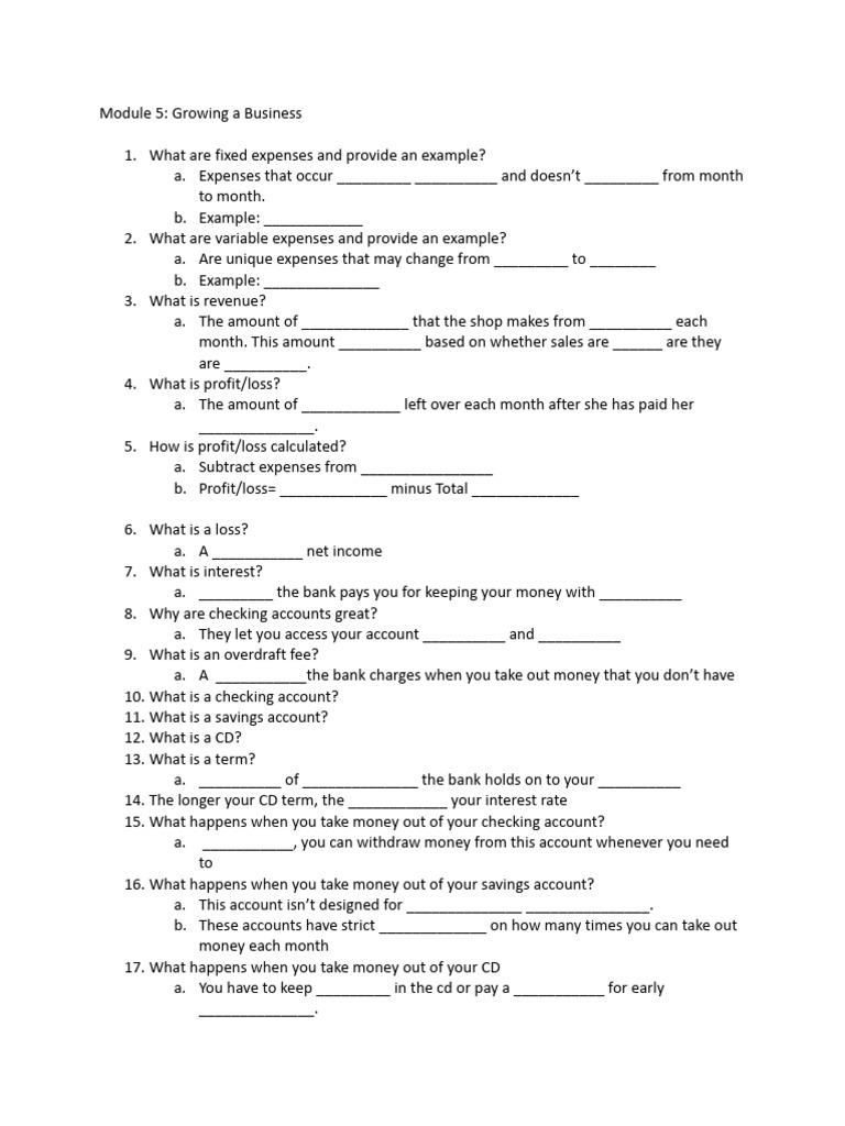 REDACTED - Module 5 Student | PDF | Interest | Transaction Account
