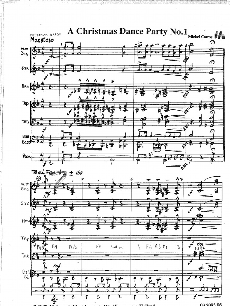 A Christmas Dance Party (Score) | PDF