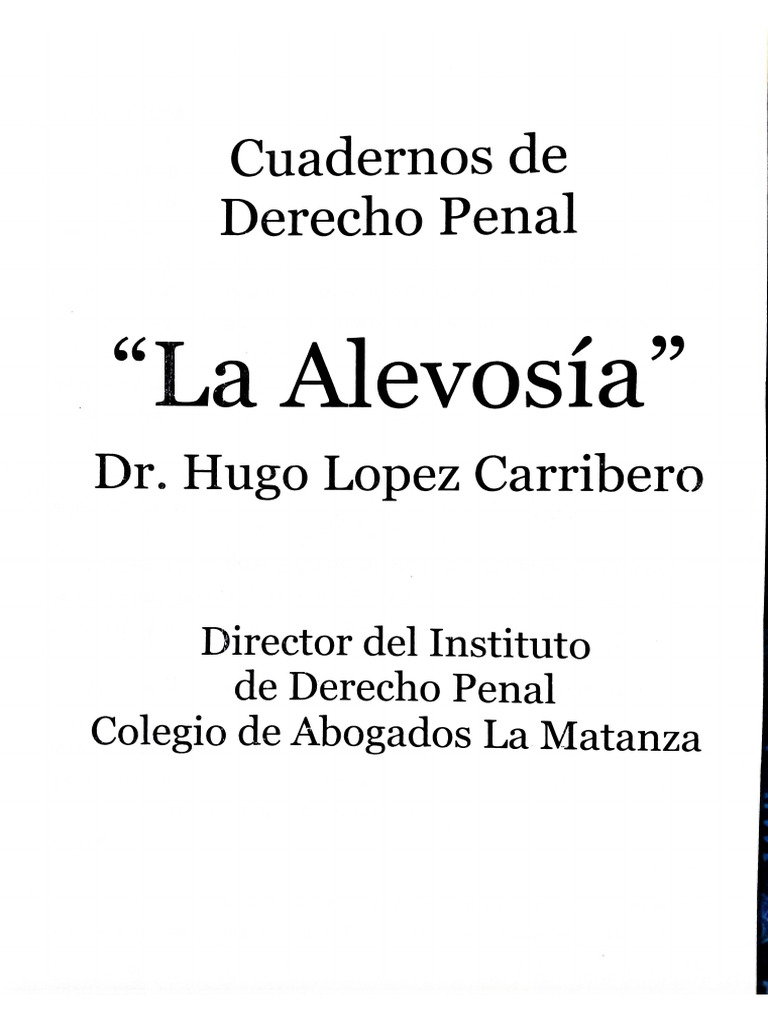 La Alevosía | PDF