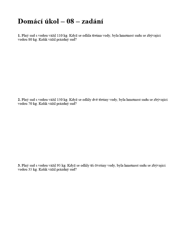 Domácí Úkol - 08A | PDF