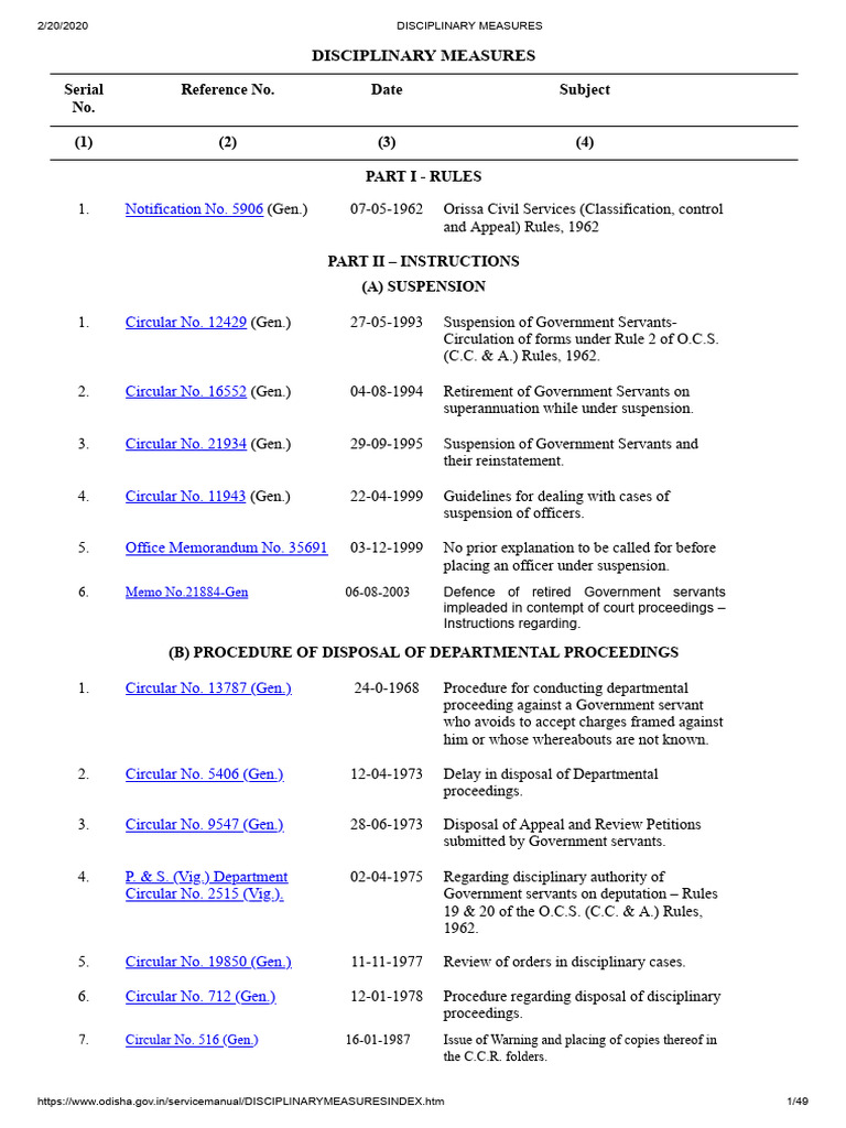DISCIPLINARY - MEASURES 90 Days DP | PDF | Detention (Imprisonment ...