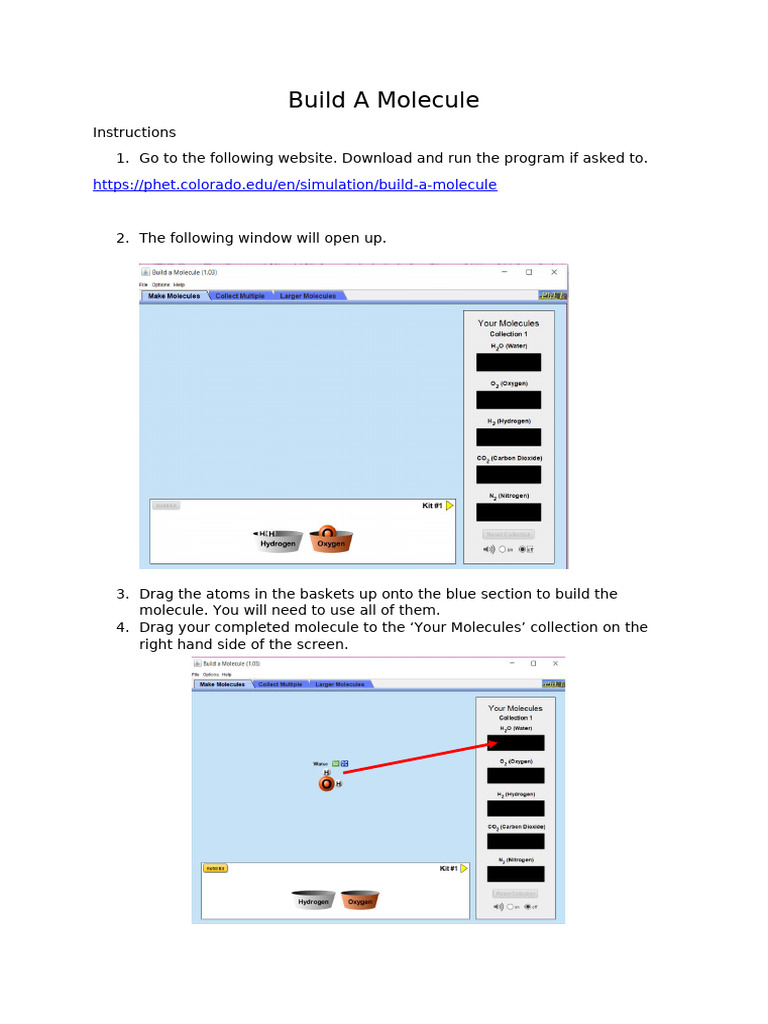 Build A Molecule remote learning | PDF