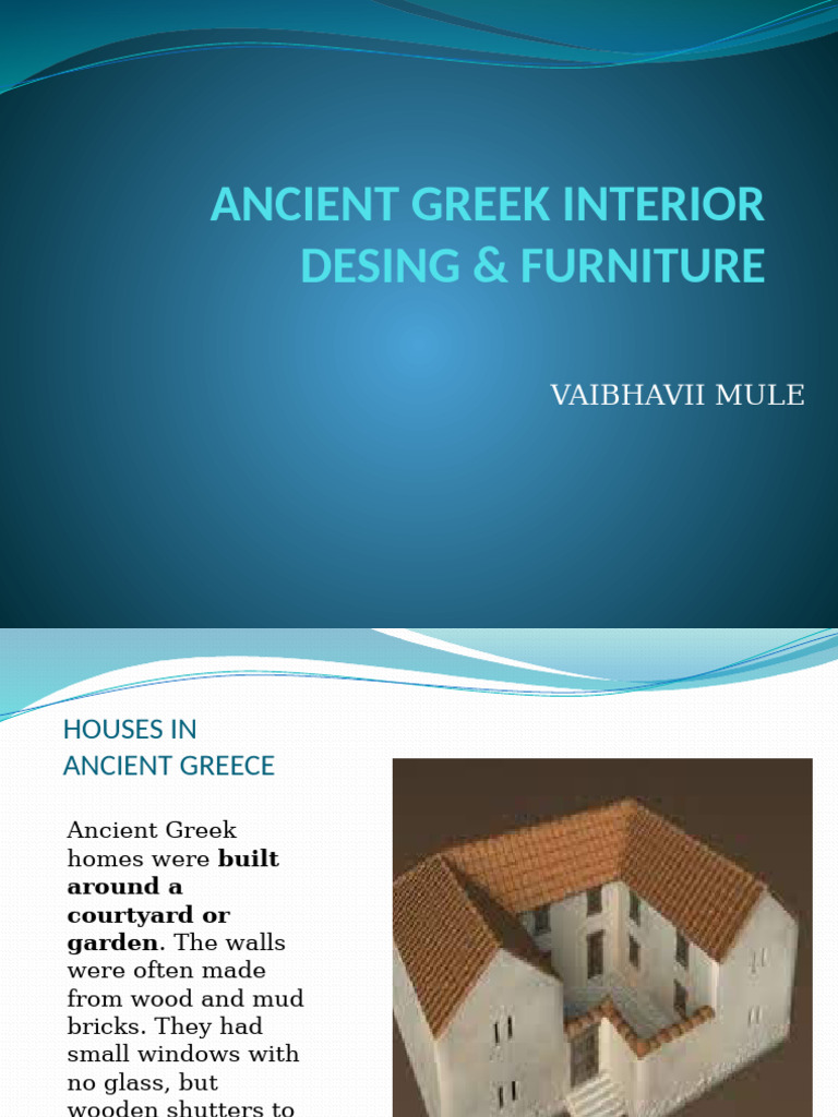 Ancient Greek Interior Desing & Furniture | PDF | Home & Garden