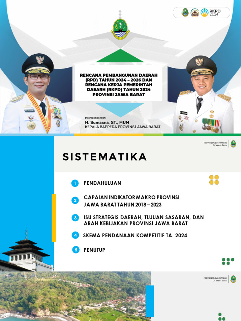 Rencana Pembangunan Daerah RPD Tahun 2024 - 2026 Update 02022023 1 Jabar | PDF